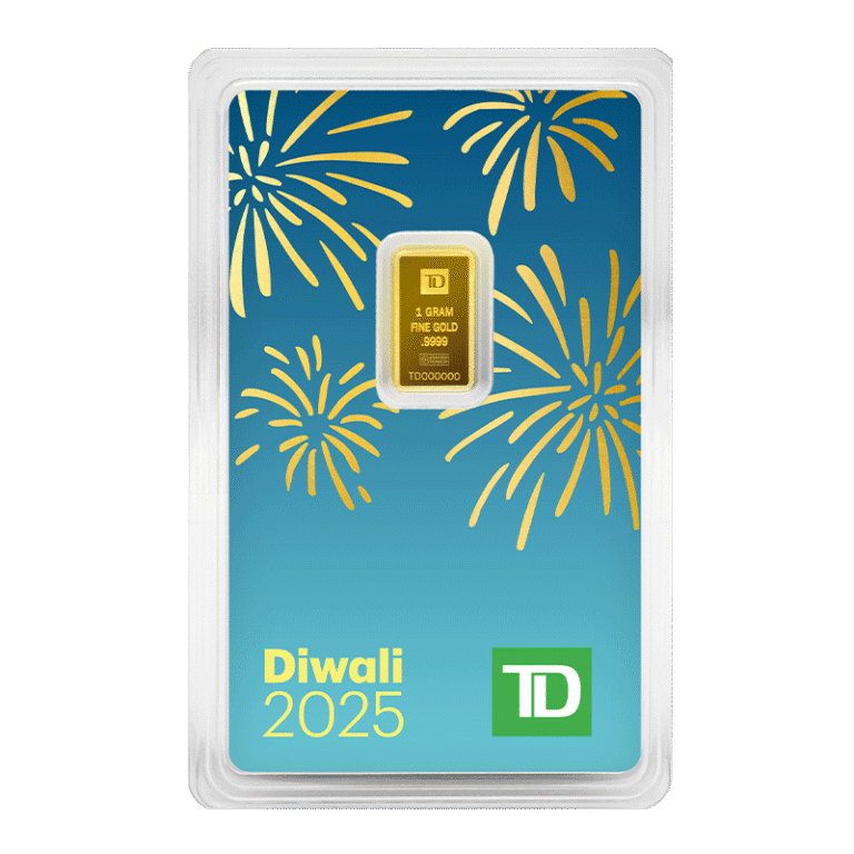 1 Gram Gold Bar TD Diwali 2025 | 99.99% Pure Gold