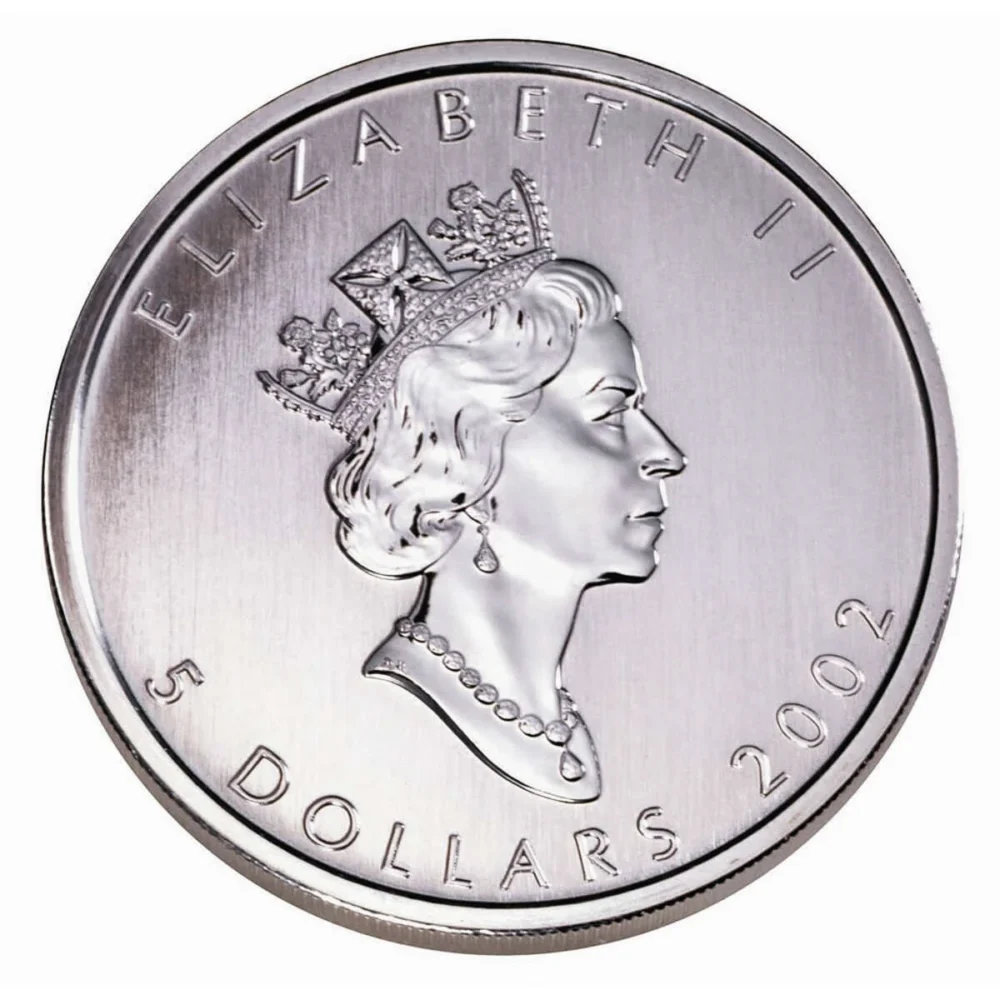 2002 Coloured Maple Leaf Spring | 1 oz Silver Coin