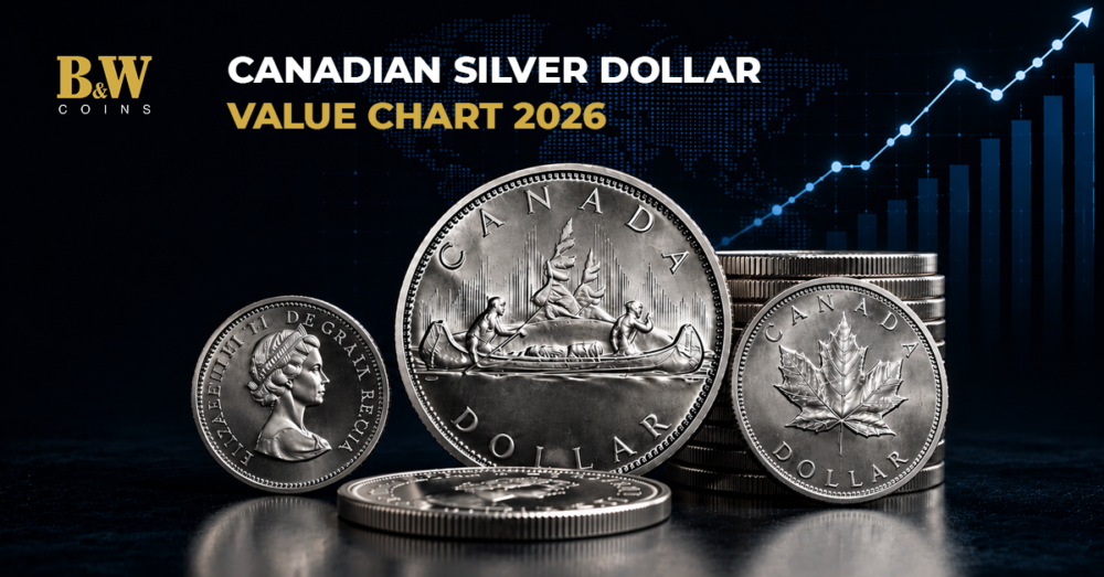 Canadian Silver Dollar Value Chart 2026 | B&W Coins
